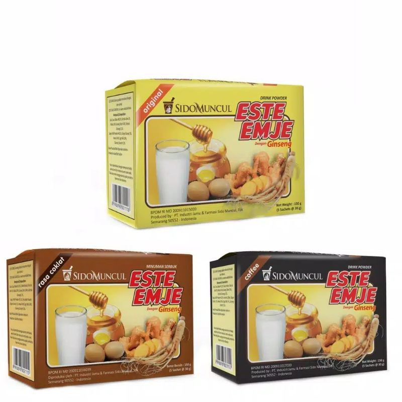 Jual Sido Muncul STMJ Minuman Este Emje Susu, Coklat, Kopi 5's ...