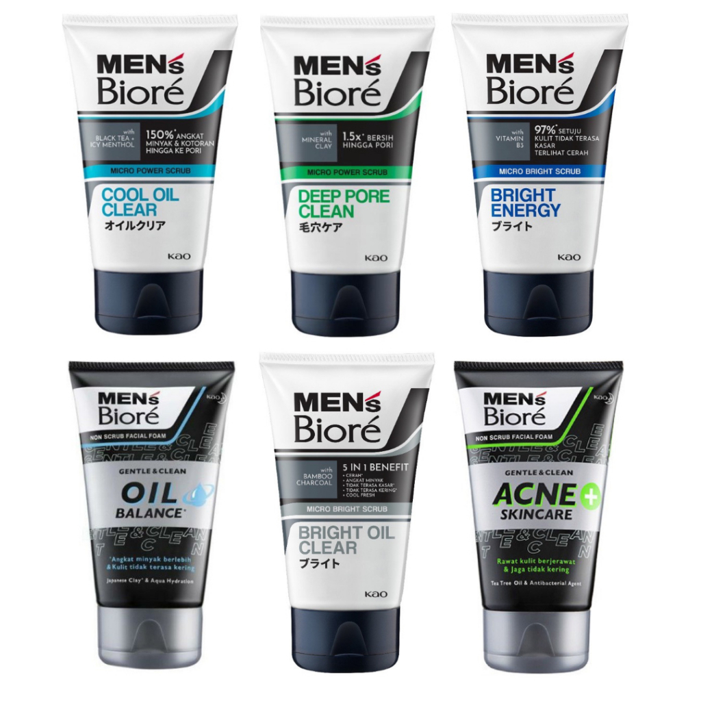 Jual Biore Men Facial Foam 100g | Shopee Indonesia