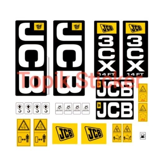 Jual Sticker BACKHOE LOADER JCB 3CX, Stiker Alat Berat | Shopee Indonesia
