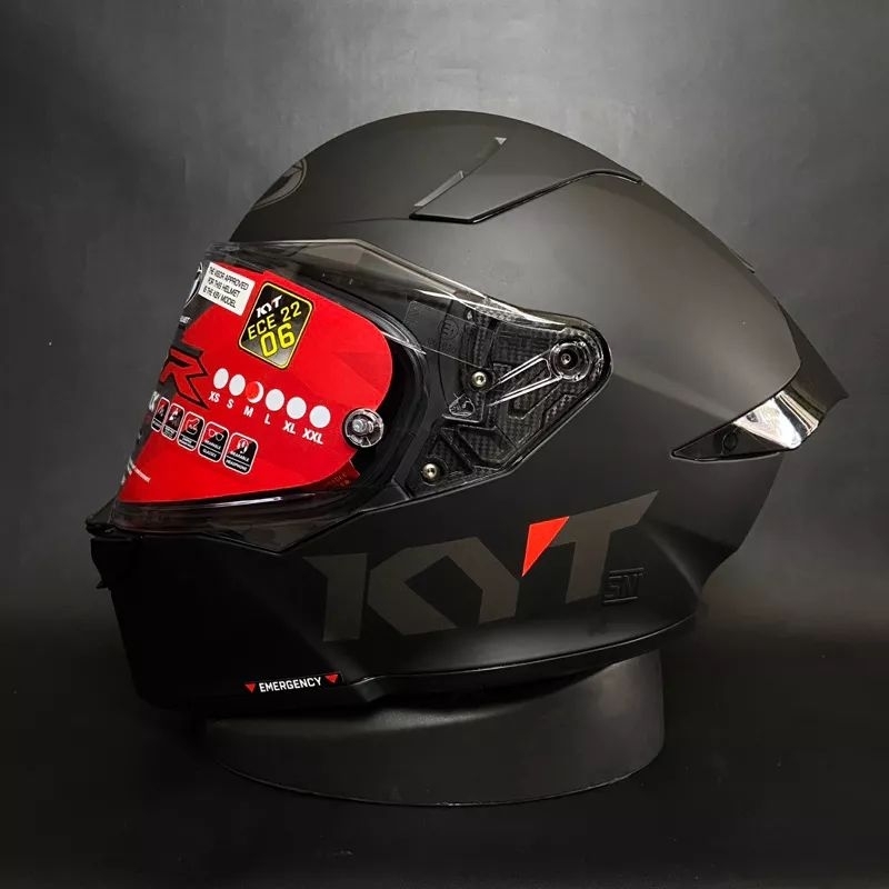 Jual Helm KYT R2R Black Matt / KYT R2R Black Doff / R2R Hitam Doff ...