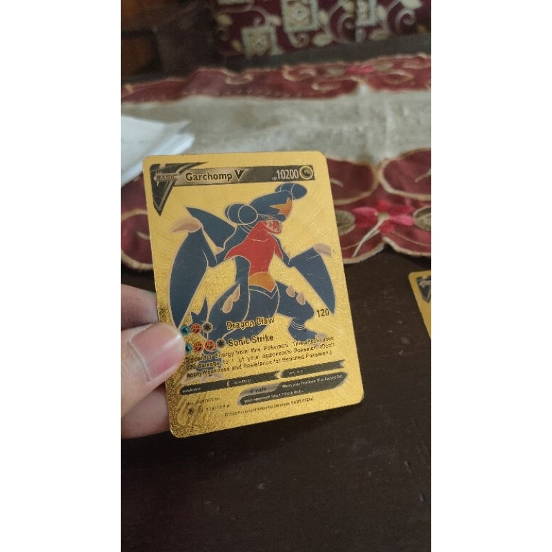 Jual KARTU CARD POKEMON GOLD GARCHOMP ORI | Shopee Indonesia
