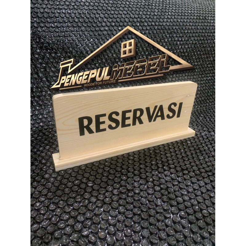 Jual Papan Penanda Meja Reservasi Kayu Murah Aestetik | Shopee Indonesia