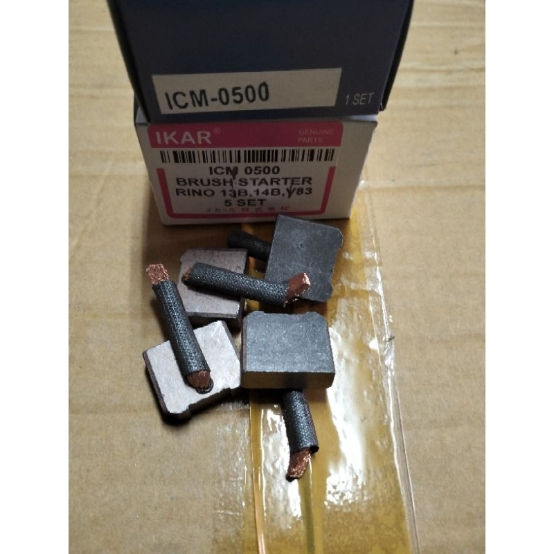 Jual 5set karbon carbon brush cool dinamo starter stater ryno 13b delta v83 14b 115et 130ht ...