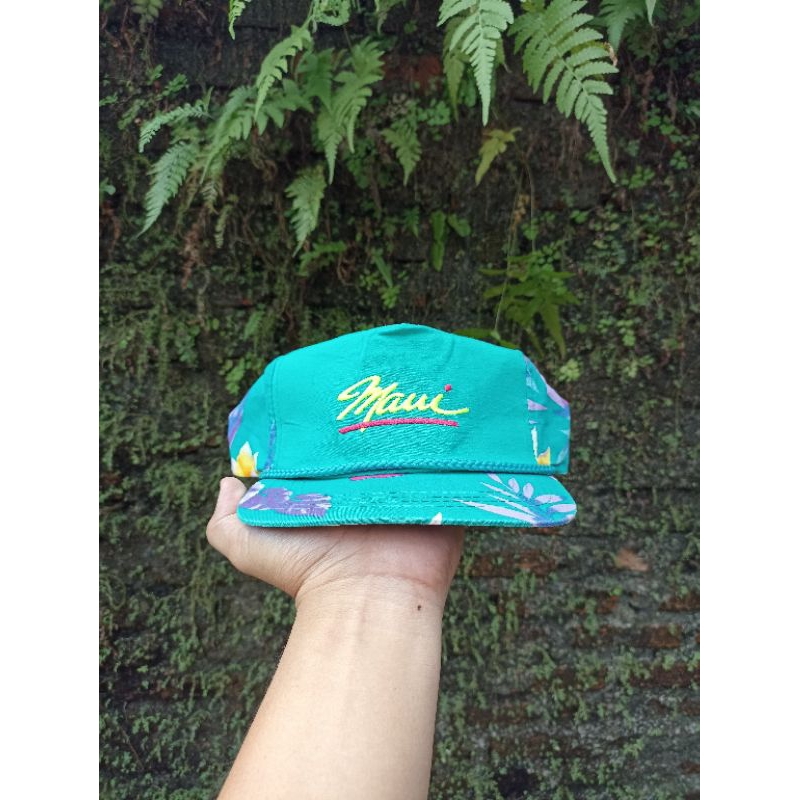 Jual Vintage rope hat floral maui hawaiian headwear | Shopee Indonesia