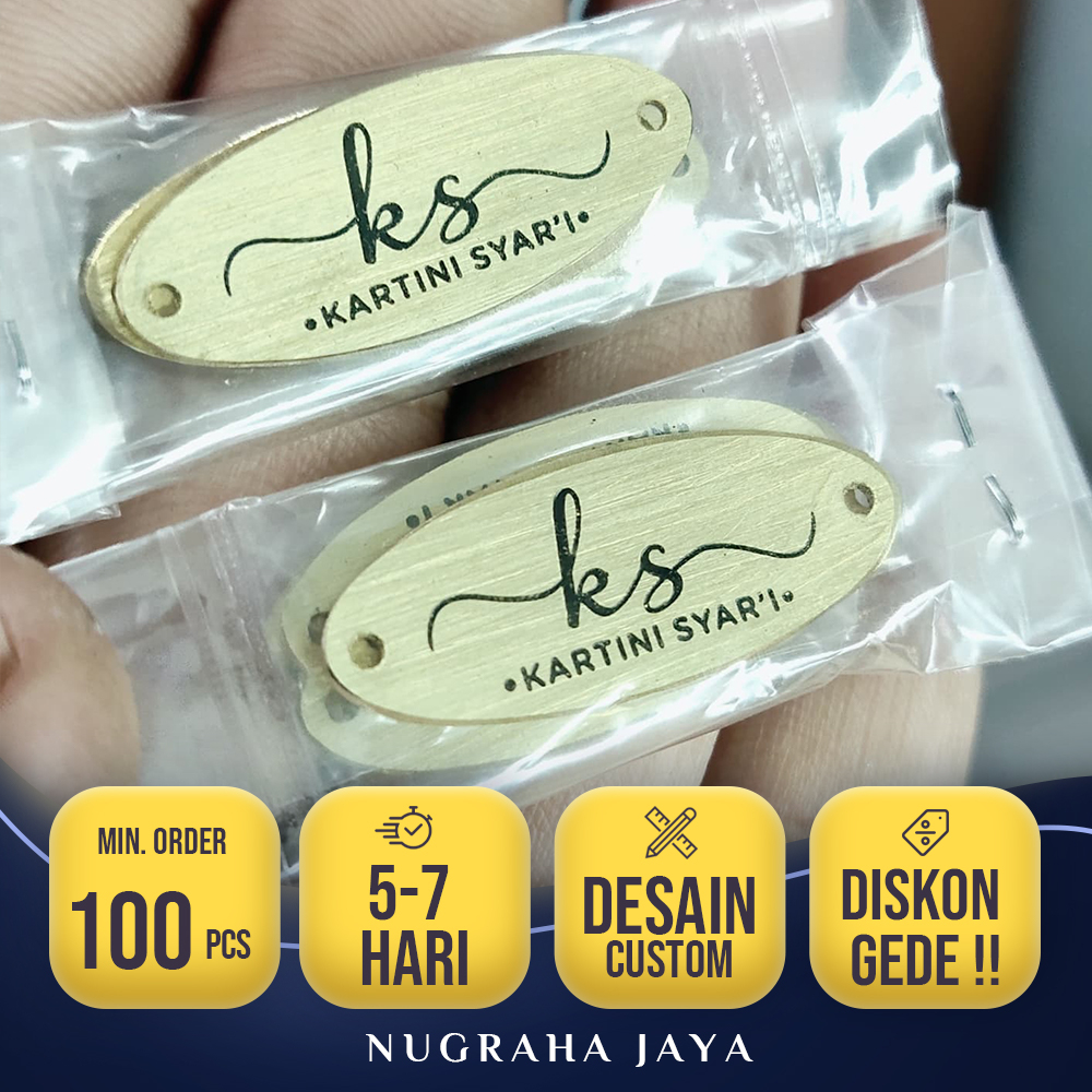 Jual Label Hijab Besi | Lebel Hijab | Label Hijab Custom | Plat Hijab ...