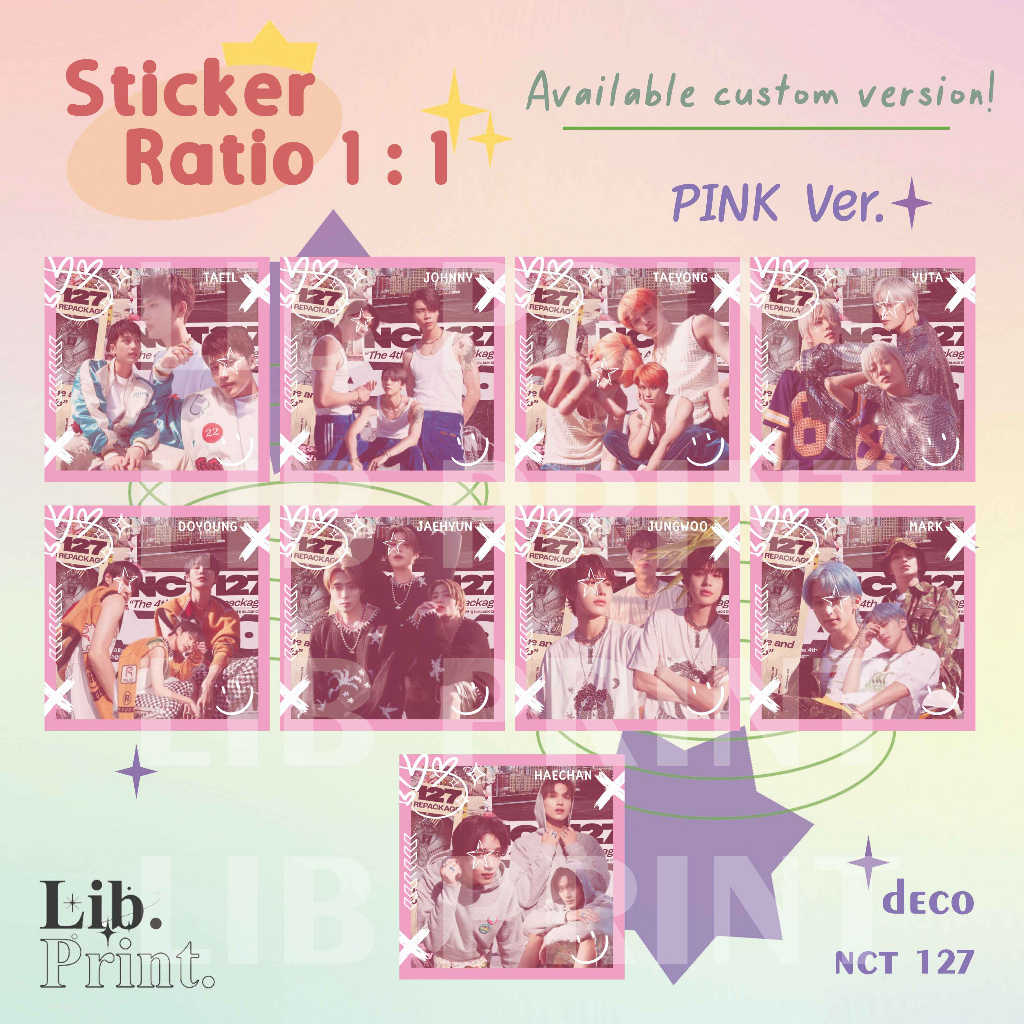Jual STICKER DECO KPOP CUSTOM / STICKER NCT 127 KPOP CUSTOM / STICKER ...