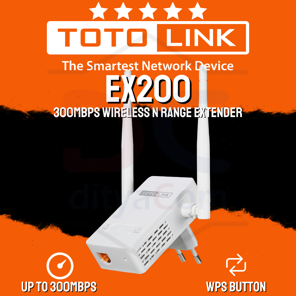 Jual TOTOLINK EX200 WIRELESS N RANGE EXTENDER 300MBPS | Shopee Indonesia
