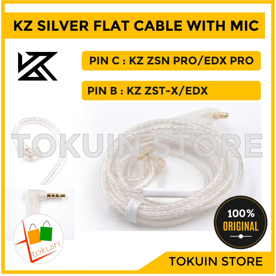 Jual Kabel KZ Silver Cable Wire Upgrade Cable / Knowledge Zenith kabel ...