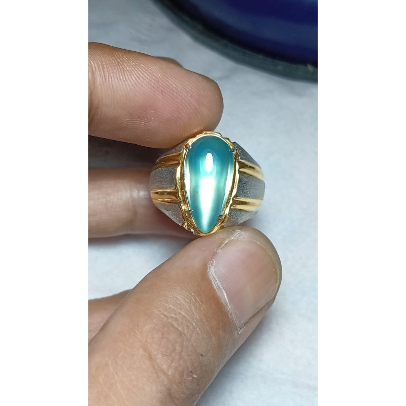 Jual batu cincin batu bacan tetes keristal & bacan pancawarna | Shopee ...