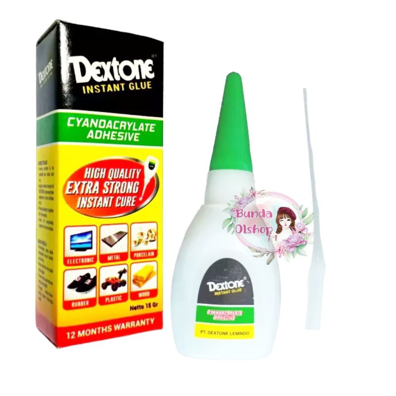 Jual Lem Dextone 15gr | Dextone Instant Glue | Lem Dextone Cair ...