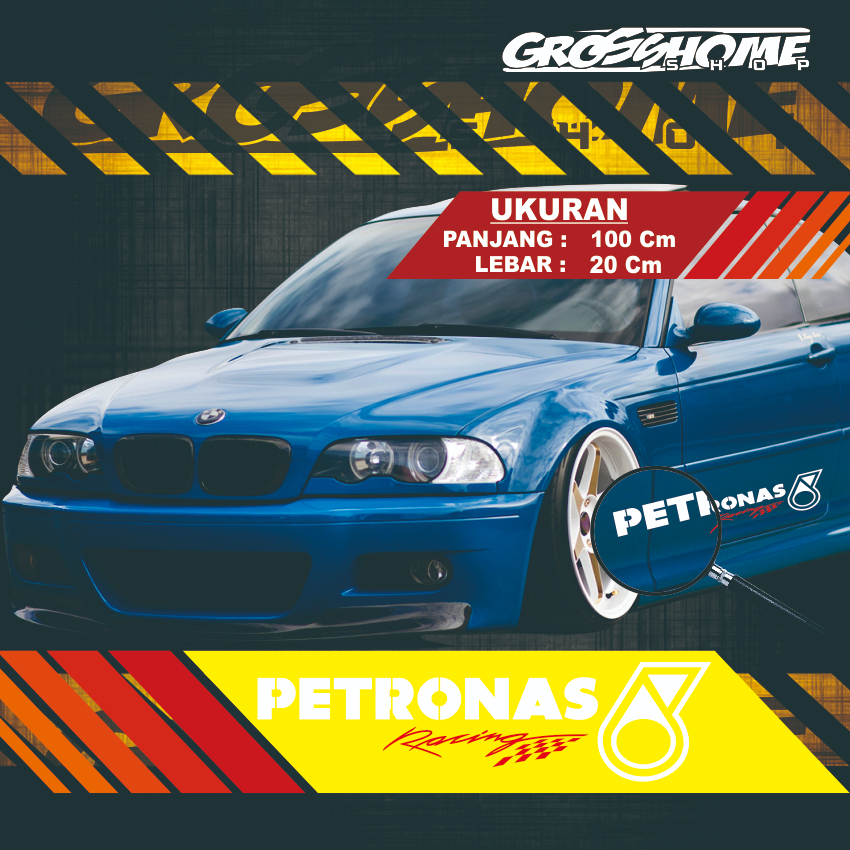 Jual stiker petronas / sticker cutting petronas racing mobil / stiker ...