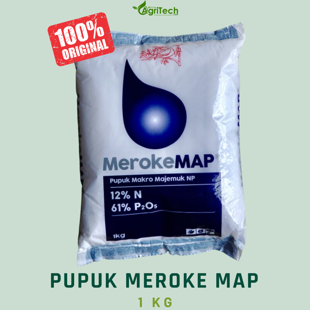 Jual PUPUK MEROKE MAP 1 KG MONO AMMONIUM PHOSPHATE HIDROPONIK GRADE ...
