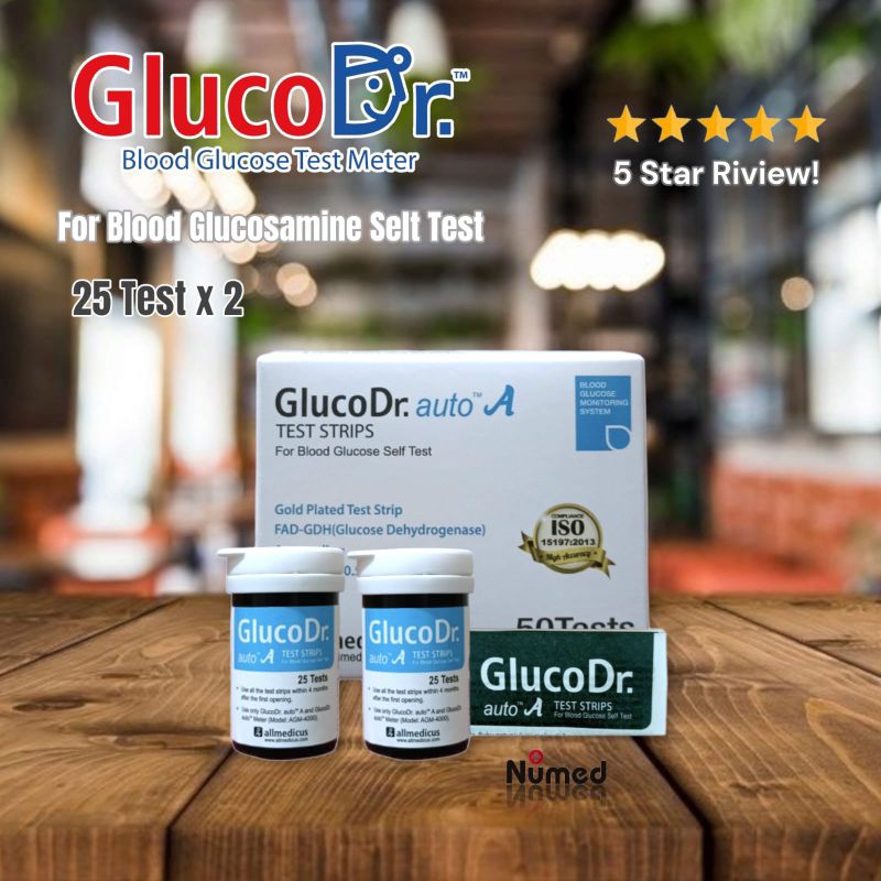 Jual Refill Strip Gluco Dr Auto A AGM-4000 isi 50 Test Strip / GlucoDr ...
