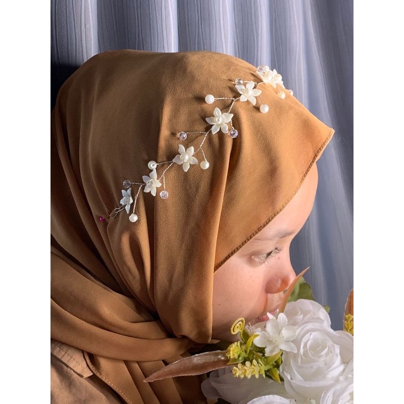Jual headpice bunga lily/hiasan hijab | Shopee Indonesia