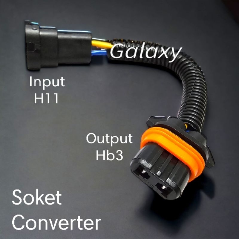 Jual Soket Lampu Converter - Male H11 HB3 HB4 to Female H11 H7 HB3 HB4 ...