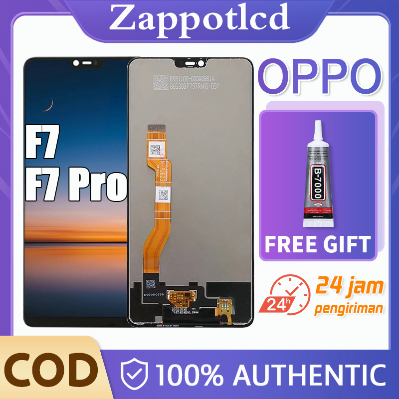 Jual 【ORI 100%】 LCD OPPO F7/F7 PRO CPH1821 ORIGINAL FULLSET TOUCHSCREEN -HITAM | Shopee Indonesia