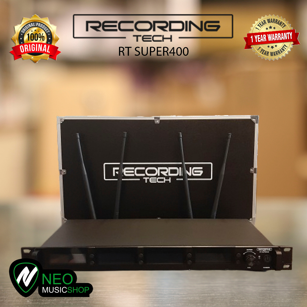 Jual Recording Tech RT Super400 wireless microphone system | Shopee ...