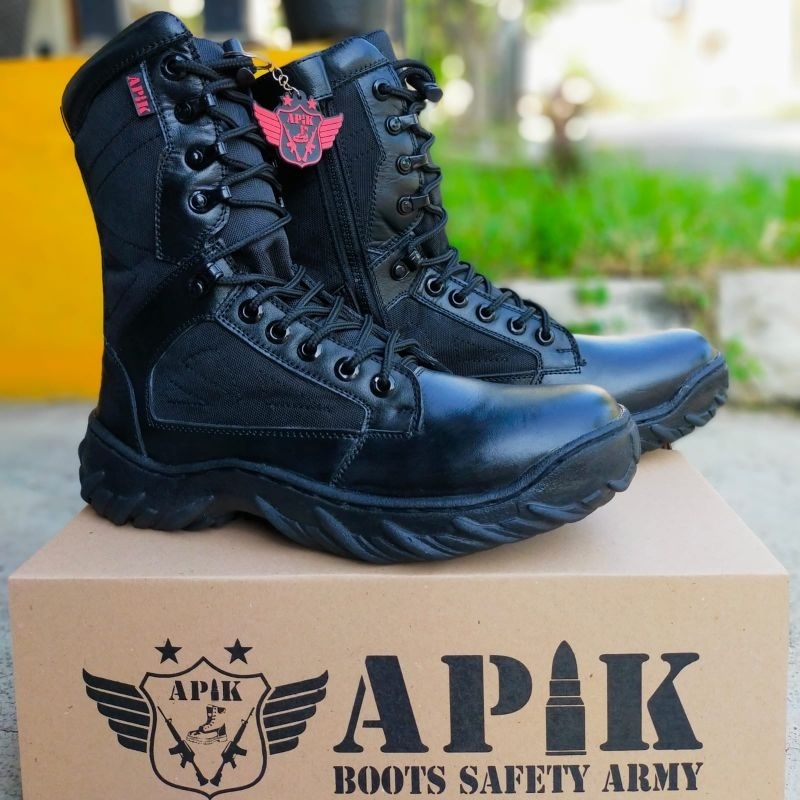Jual SEPATU PDL KULIT SAPI ASLI MERK APIK SEPATU PDL DINAS LAPANGAN TNI ...