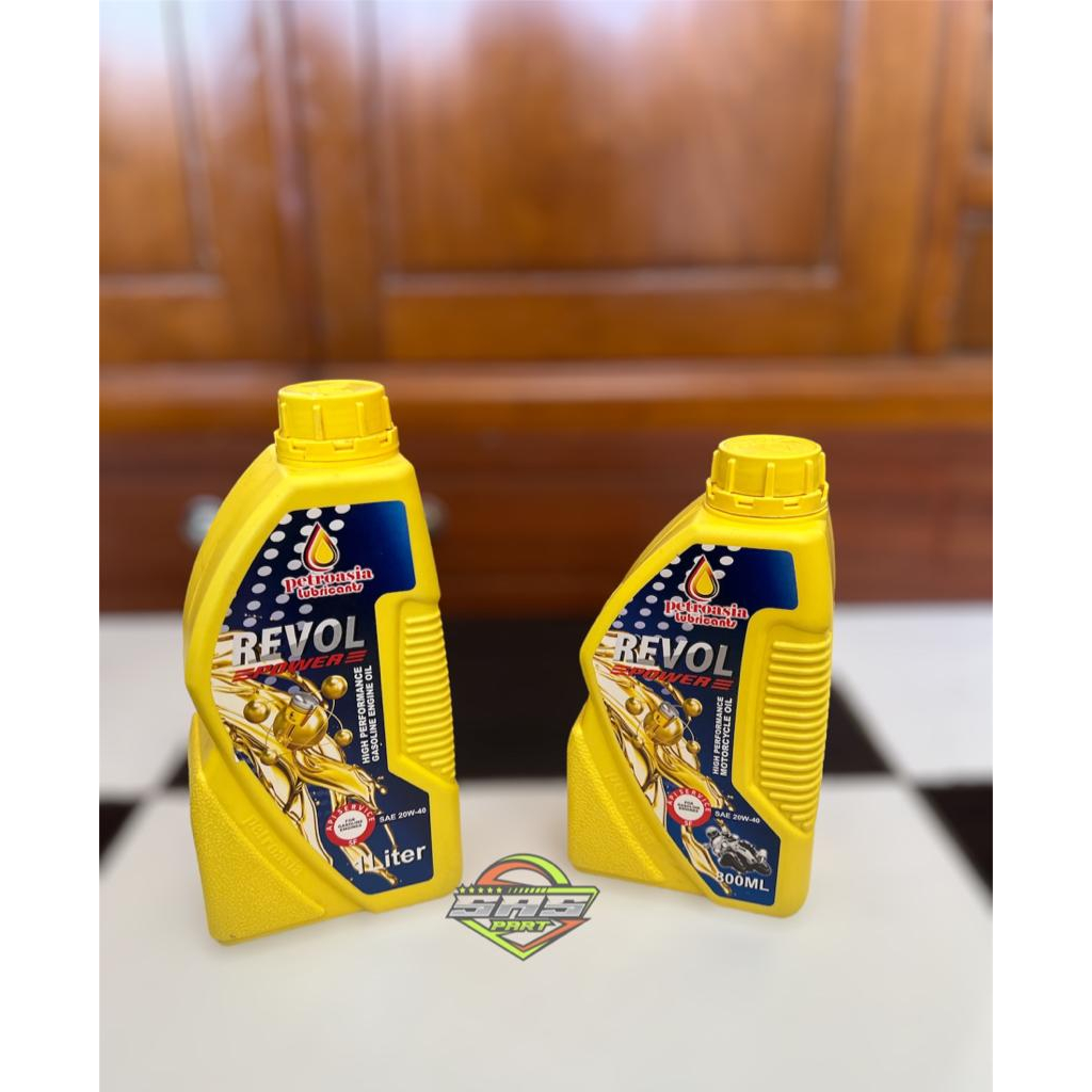 Jual OLI REVOL POWER SAE 20W-40 PETROASIA 800ML - 1LITER | Shopee Indonesia