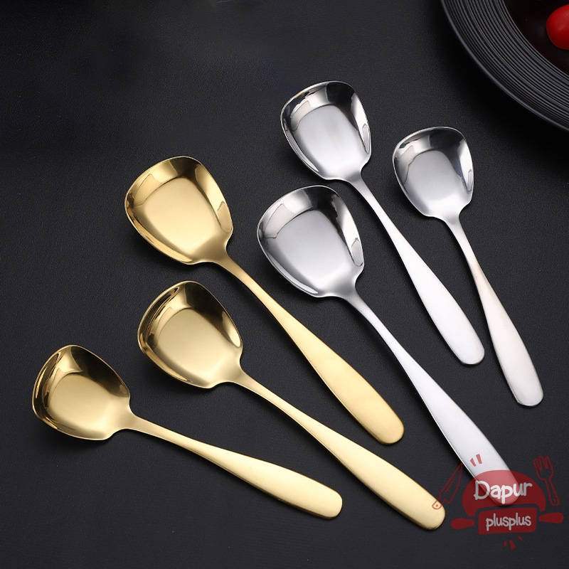 Jual Sendok Makan Persegi | Sendok Sup Petak| Sendok Sop Datar | Sendok ...