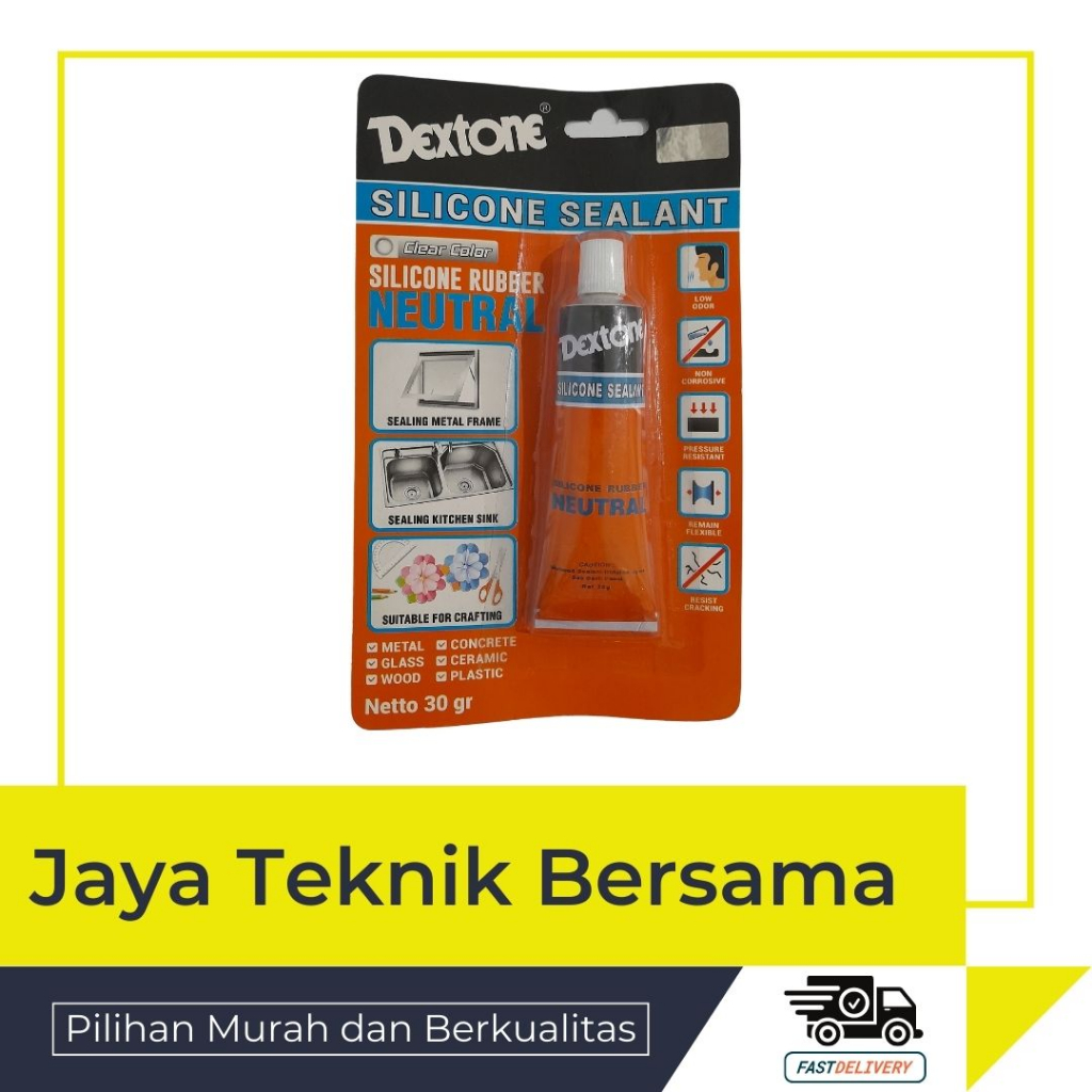 Jual LEM KACA DEXTONE SILICONE SEALANT 30GR WARNA BENING | Shopee Indonesia