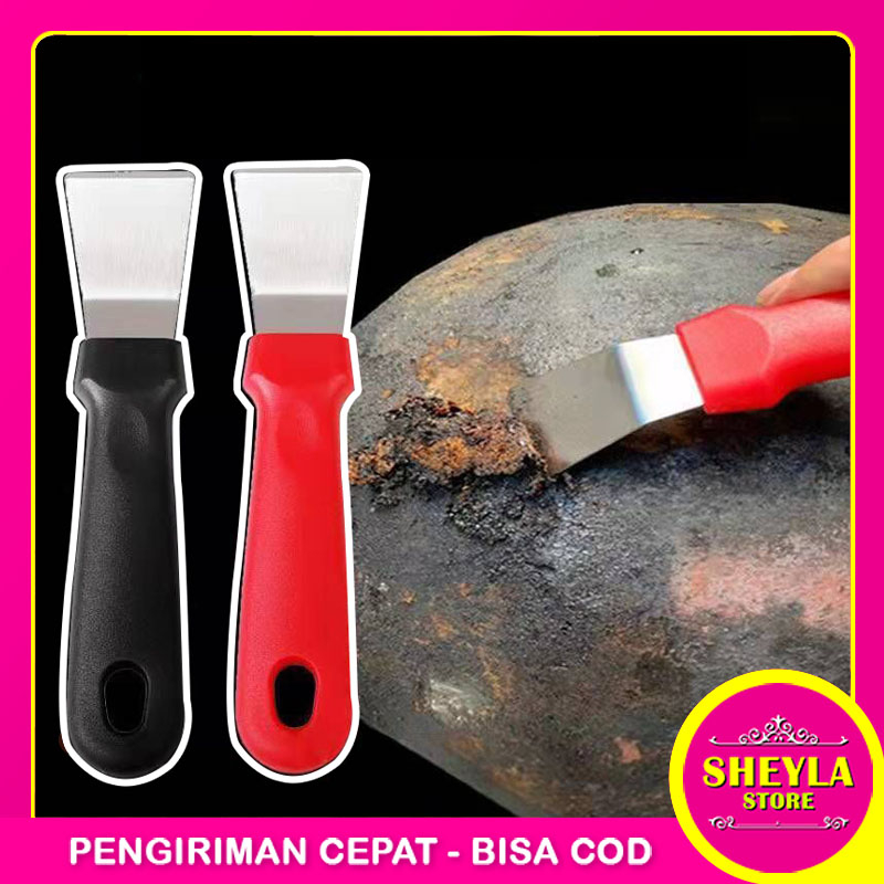 Jual Spatula Pengikis Kerak Wajan Panci Alat Pembersih Kerak Stainless ...