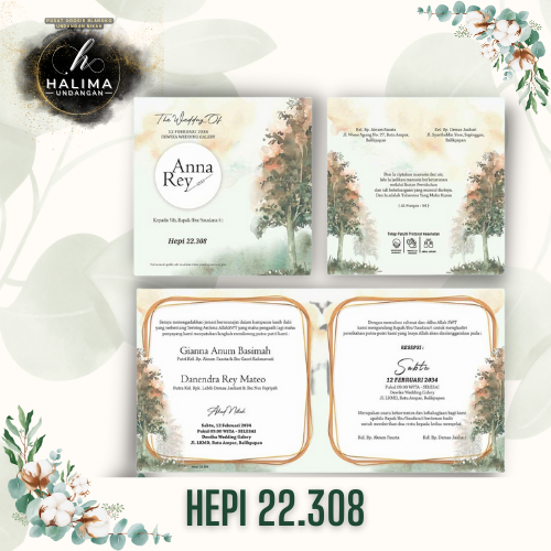 Jual BLANGKO UNDANGAN KOSONGAN NIKAH HEPI 22.308 | HALIMA UNDANGAN | Shopee Indonesia