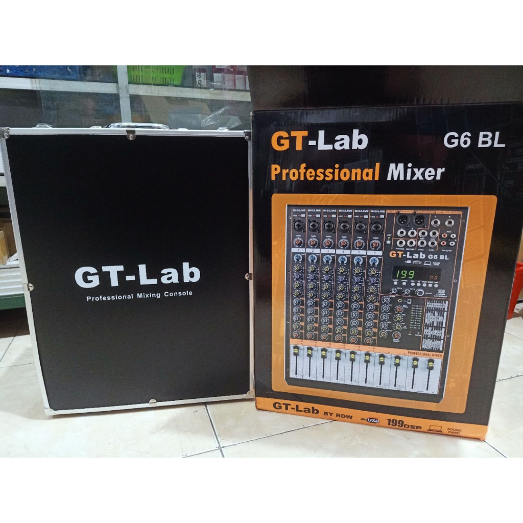 Jual Mixer Analog RDW GT Lab 6 BL / 6BL + KOMPRESS - 6 channel | Shopee Indonesia