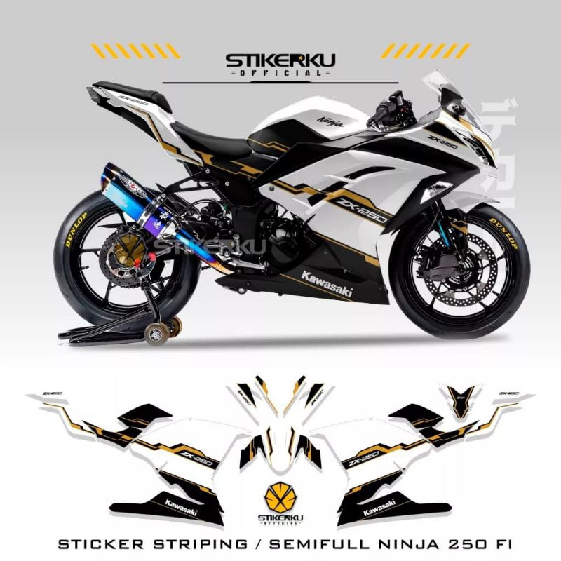 Jual DECAL NINJA FI/STRIPING STIKER LIS BODY VARIASI NINJA 250 FI ...