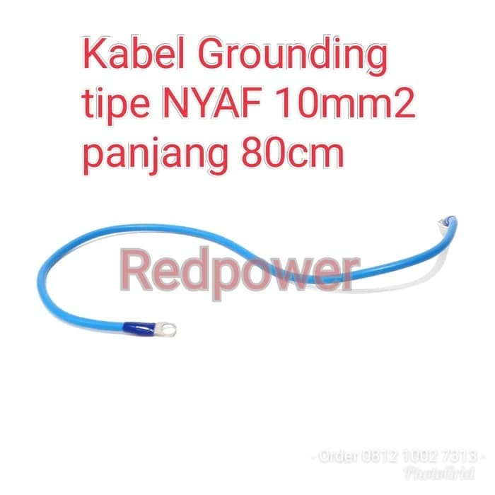 Jual Kabel grounding ground mobil NYAF 10mm 80cm dengan skun | Shopee ...