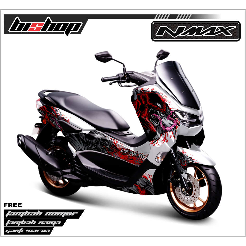 Jual decal sticker full body all new nmax variasi motif venom varian ...