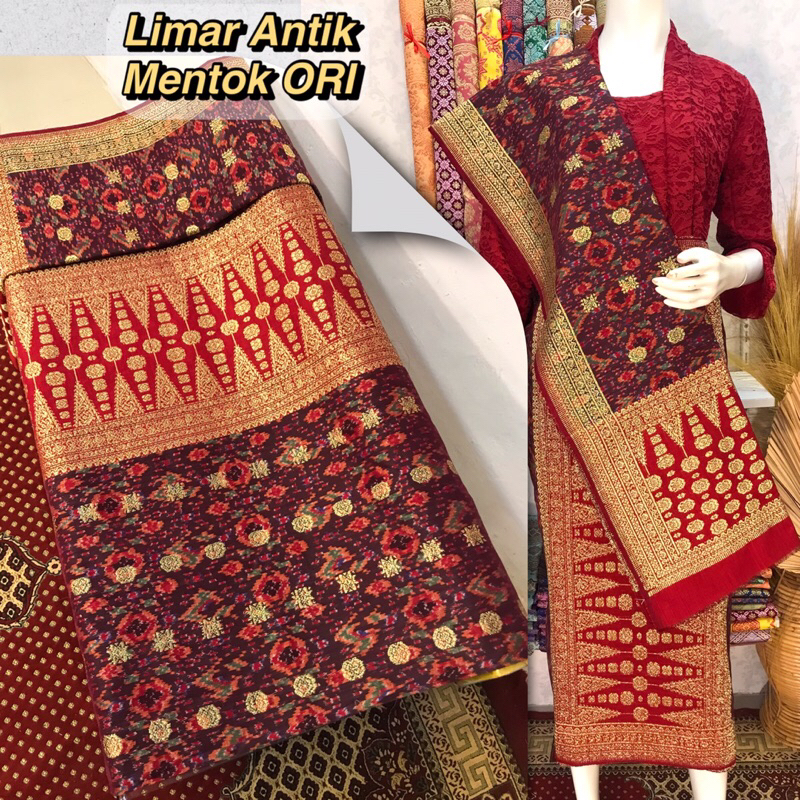 Jual Songket Limar Antik Mentok ORI-Asli Tenun Tangan Palembang ...