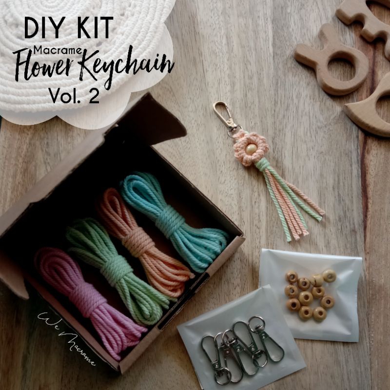 Jual Vol. 2 DIY KIT Flower Keychain | Shopee Indonesia