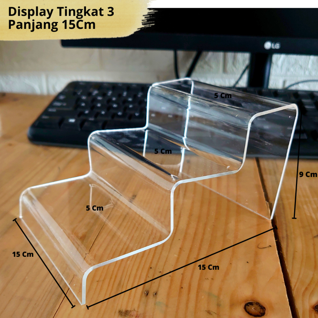 Jual Stand Figur Stand Akrilik Figure 3 Tingkat Standing Pajangan ...