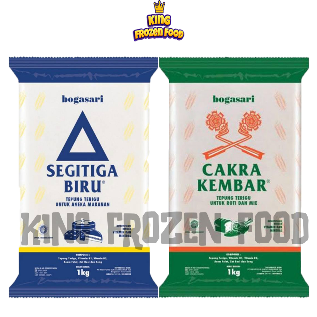 Jual Bogasari Segitiga Biru/Cakra Kembar 1Kg | Shopee Indonesia