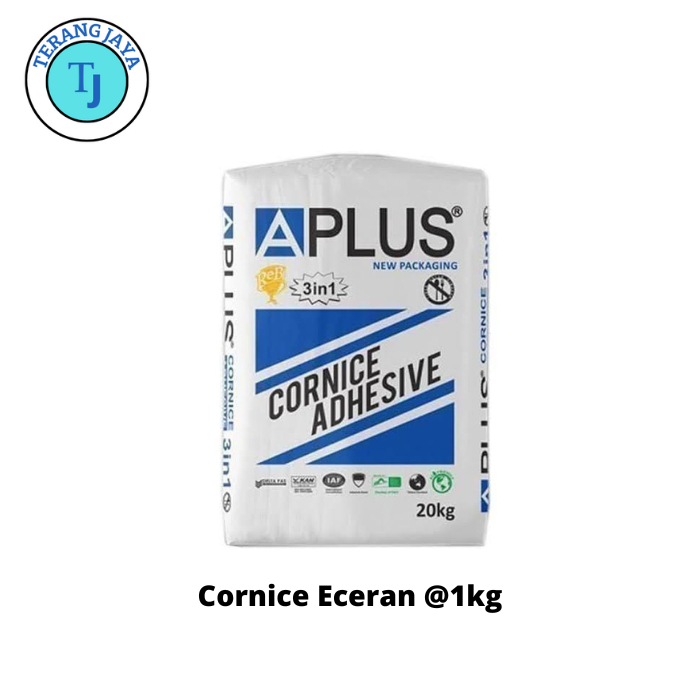 Jual Cornice Adhesive aplus 1kg cornes cornis compound gypsum kompon ...