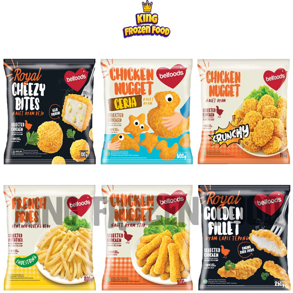 Jual Belfoods Chicken Nugget/French Fries Shoestring Isi 200G | Shopee ...