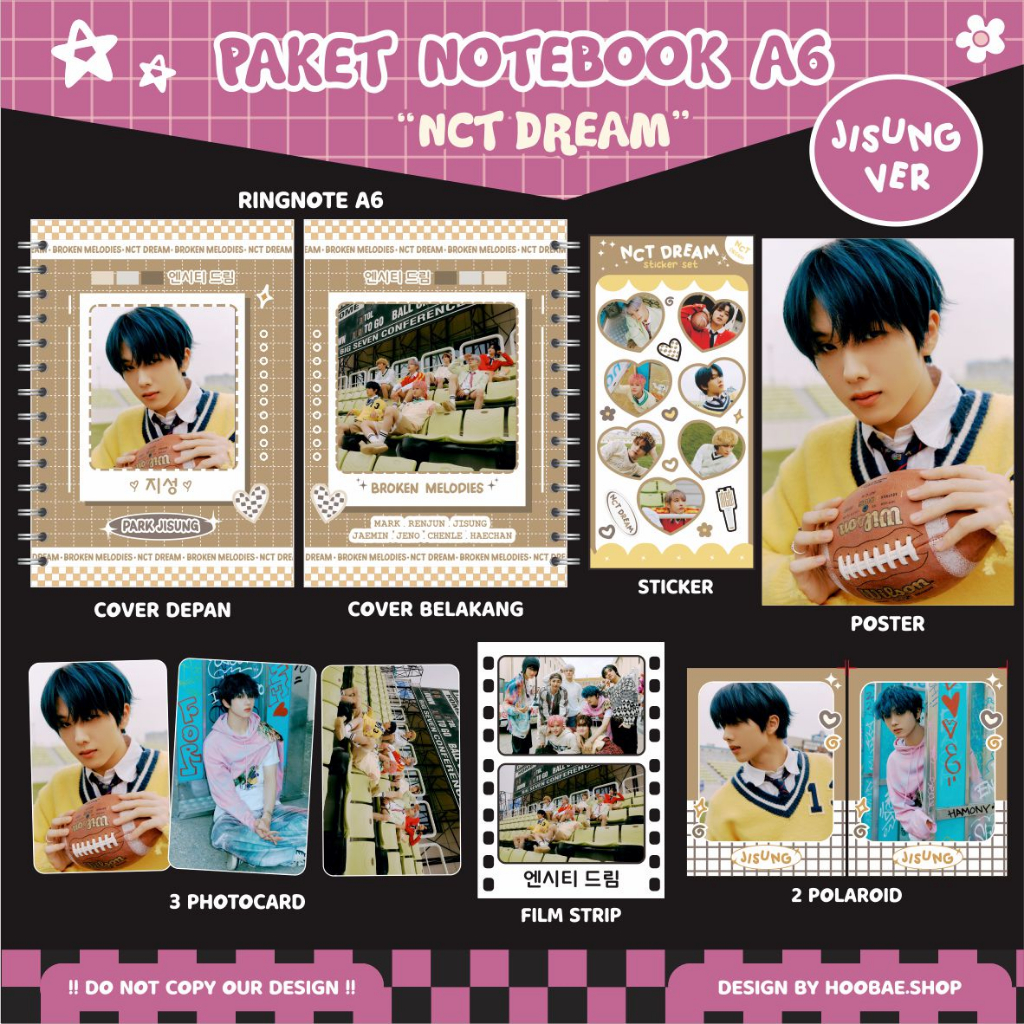 Jual PAKET HEMAT NOTEBOOK A6 NCT DREAM - BROKEN MELODIES | Shopee Indonesia