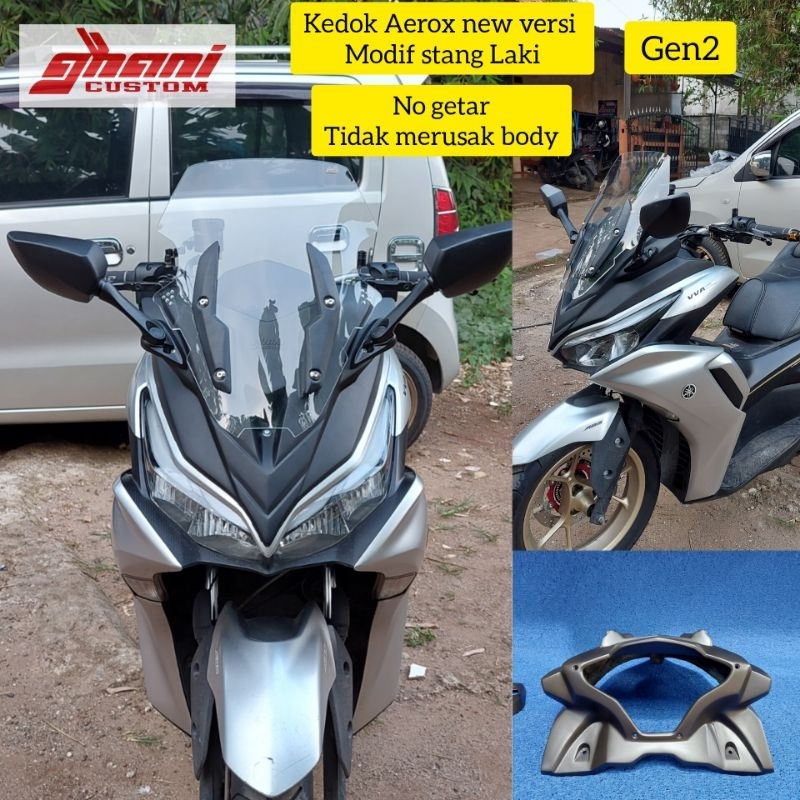 Jual KEDOK NEW AEROX155 v2 by ghanicustom | Shopee Indonesia