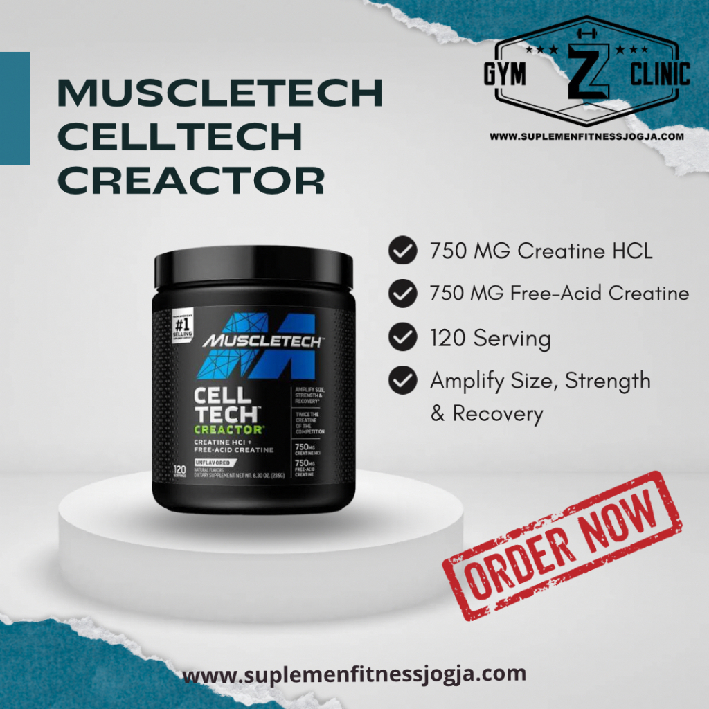 Jual Creactor Creatine HCl Free-Acid Cell Tech Creactor Creatine HCl ...