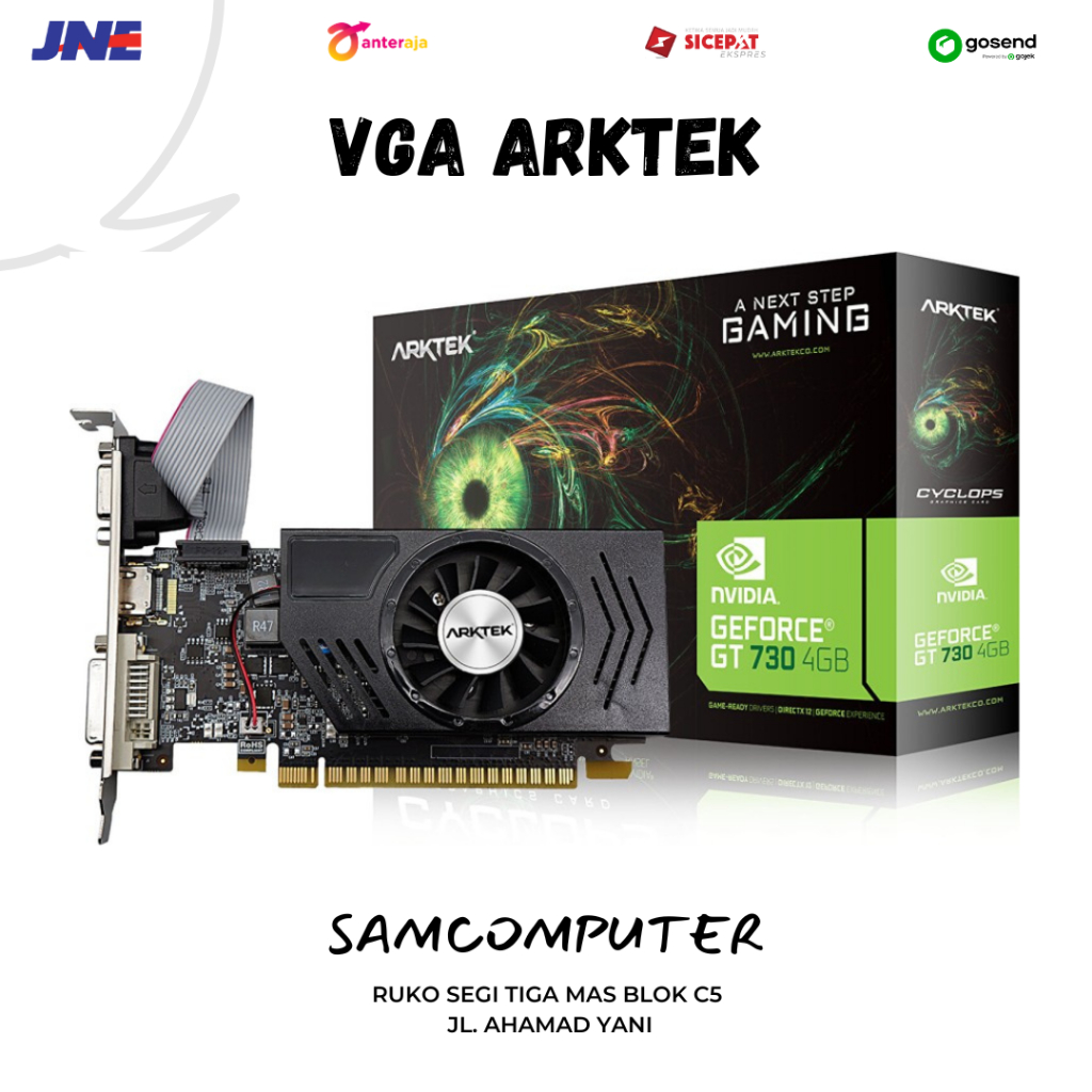 Jual VGA Arktek Nvidia Geforce Gt730 4Gb Ddr3 128Bit Lp HDMI/DVI/VGA ...