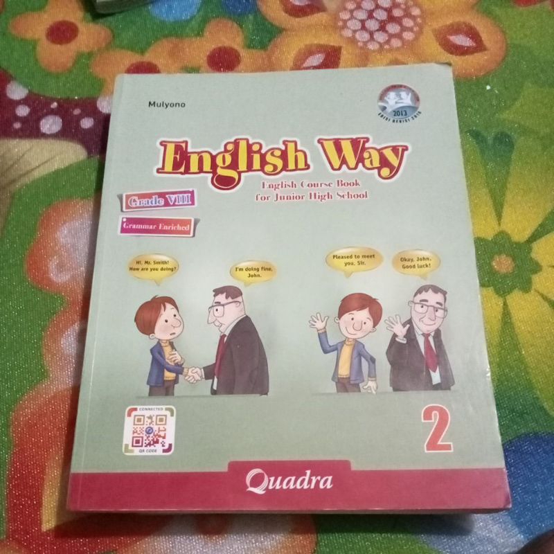 Jual BUKU ENGLISH WAY KELAS 2 SMP PENERBIT QUADRA PERMENDIKBUD | Shopee Indonesia