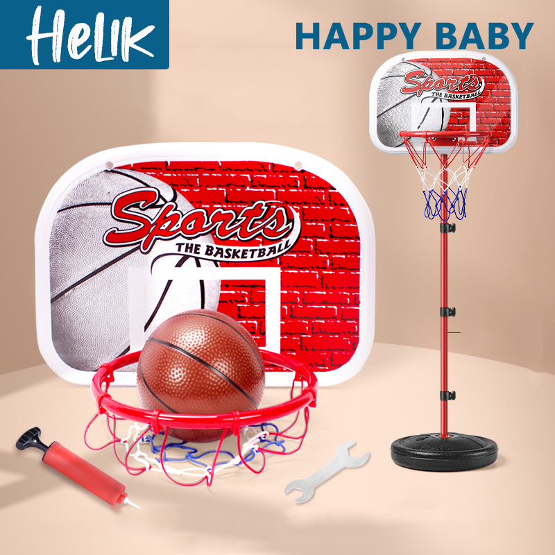 Jual Mainan Ring Bola Basket Anak 145cm Stand Basket Vertikal Set ...
