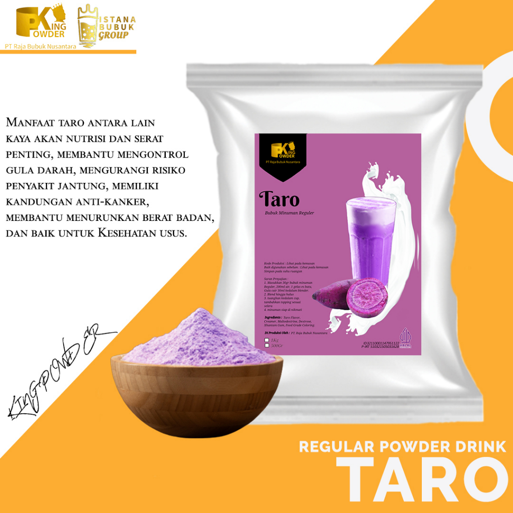 Jual Bubuk Taro 1Kg Bubuk TARO 1KG Bubuk Minuman Taro 1Kg | Shopee ...