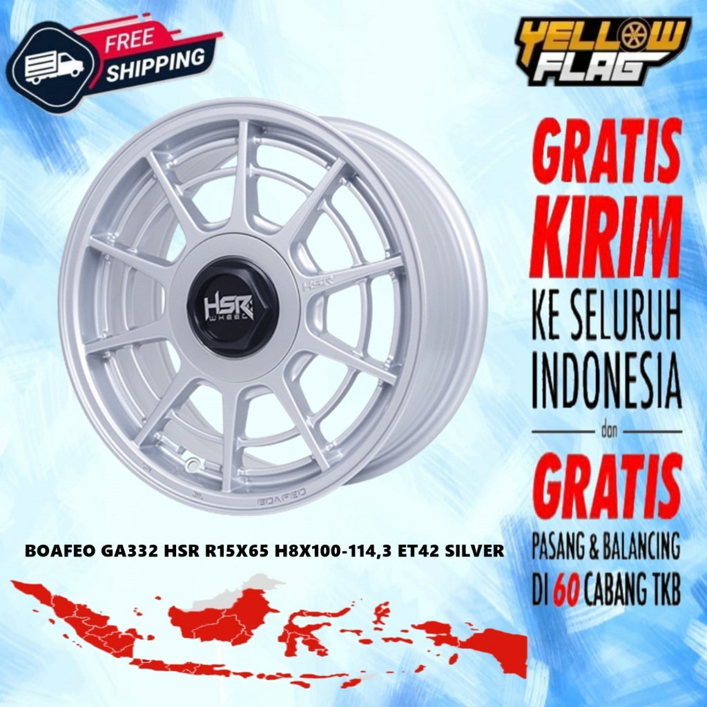 Jual Velg Mobil Garand Livina Ring 15 HSR Boafeo velg murah R15 Racing Veloz Xenia | Shopee ...
