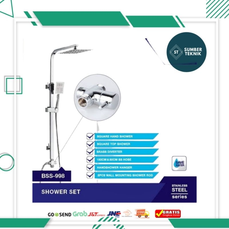 Jual Shower set ( hand shower dan fix shower) | Shopee Indonesia
