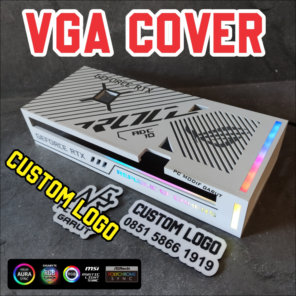 Jual COVER VGA ROG STRIX RTX 3060 CUSTOM LOGO 3 PIN ARGB SYNC | Shopee ...