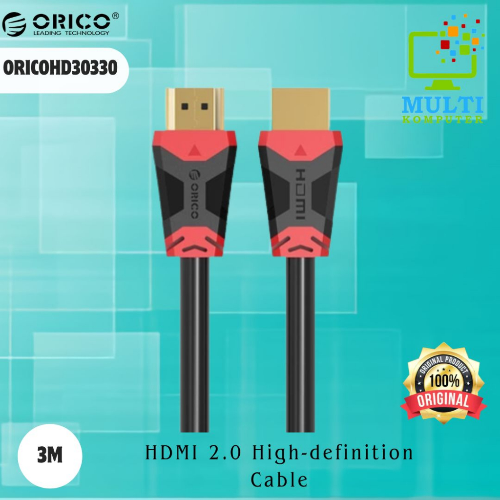 Jual Kabel hdmi 3m ORICO 2.0 HD303-30 - Cable hdtv orico 3 meter 2.0 ...