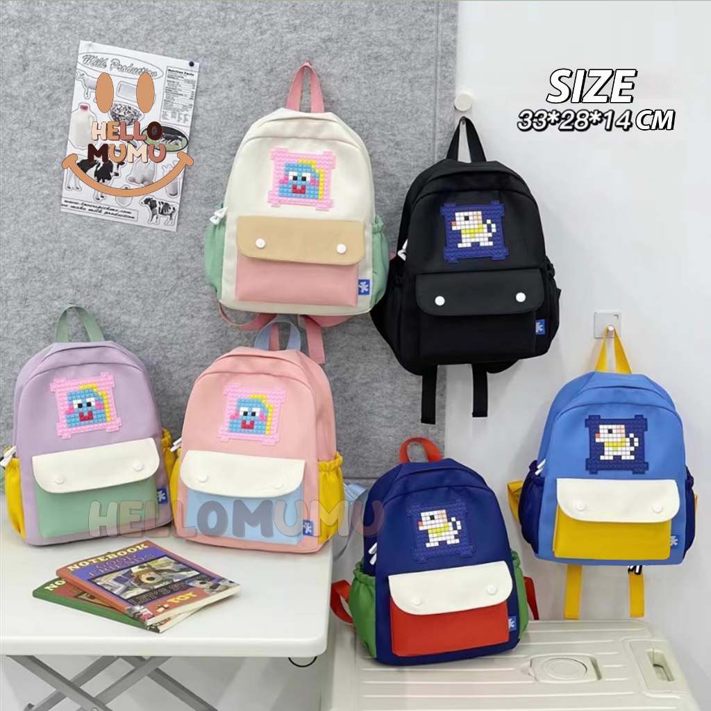 Jual Hellomumu Backpack MINICRAFT BAG-HM1034 | Shopee Indonesia