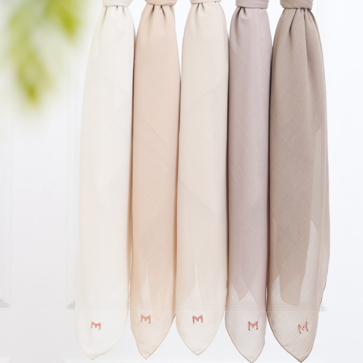 Jual LIGHT VOILE - 14 COLORS - PLAIN VOILE SQUARE / HIJAB VOAL / VOAL ...